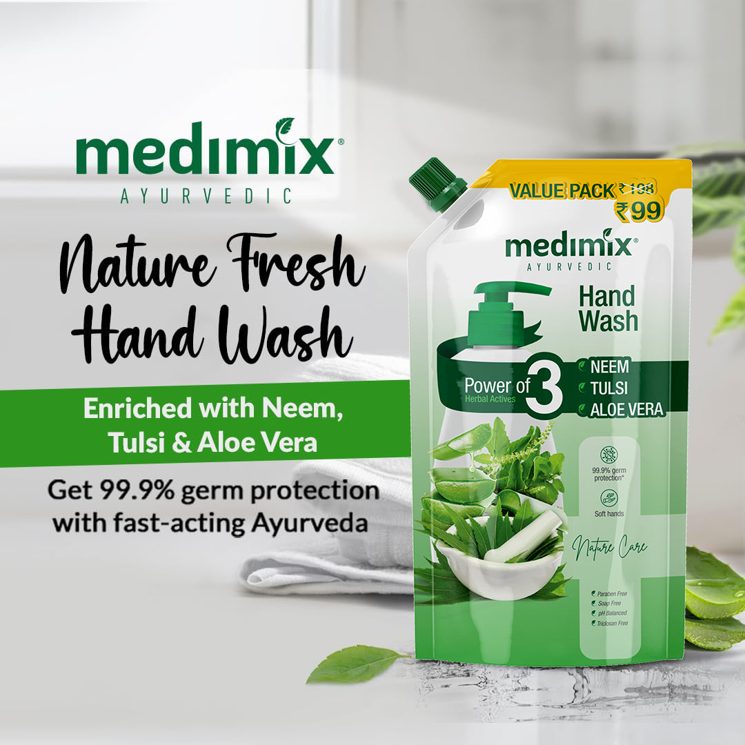 Buy Medimix Turmeric Hand Wash | Neem & Aloevera Hand Wash Pump Online