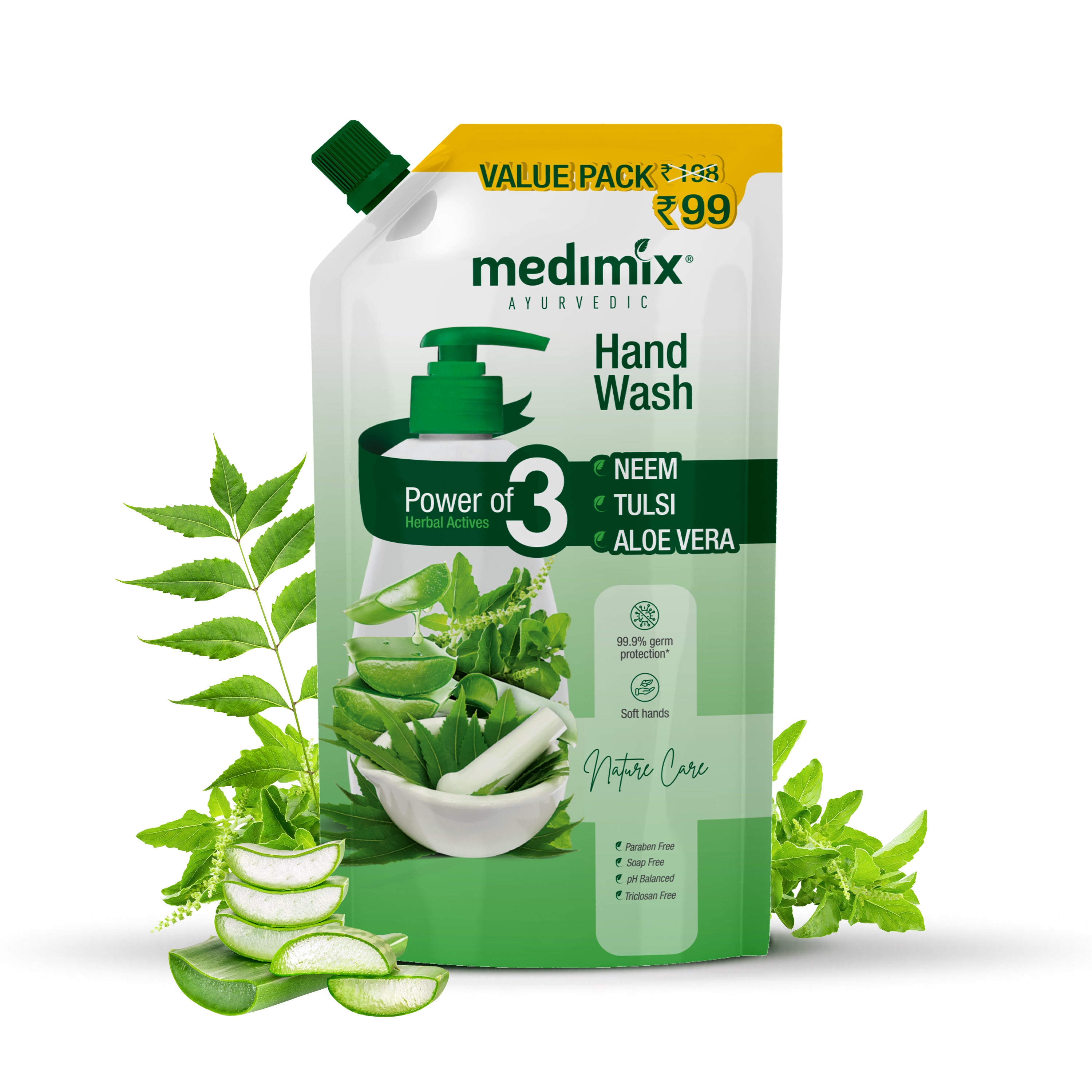 Buy Medimix Turmeric Hand Wash | Neem & Aloevera Hand Wash Pump Online