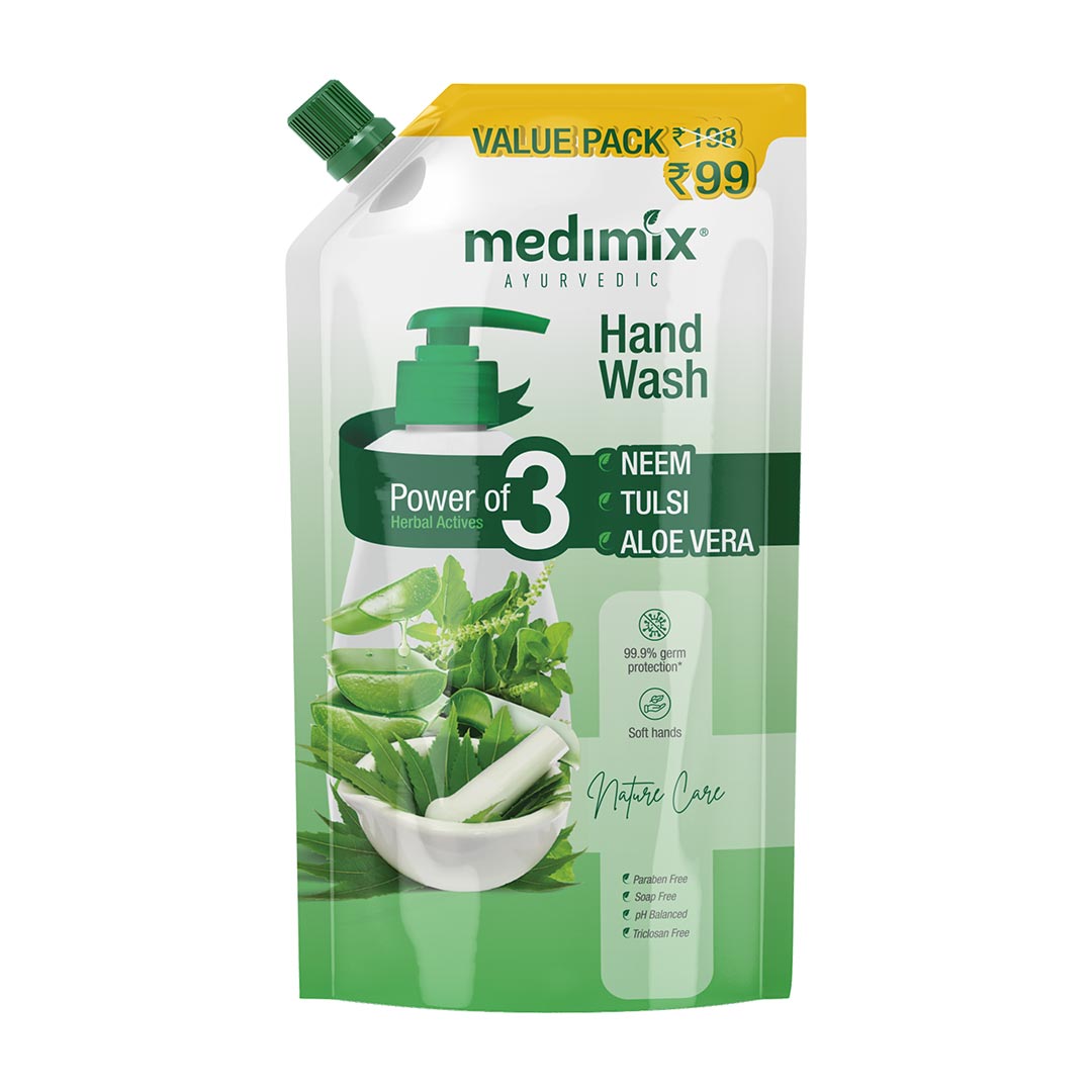 Buy Medimix Turmeric Hand Wash | Neem & Aloevera Hand Wash Pump Online