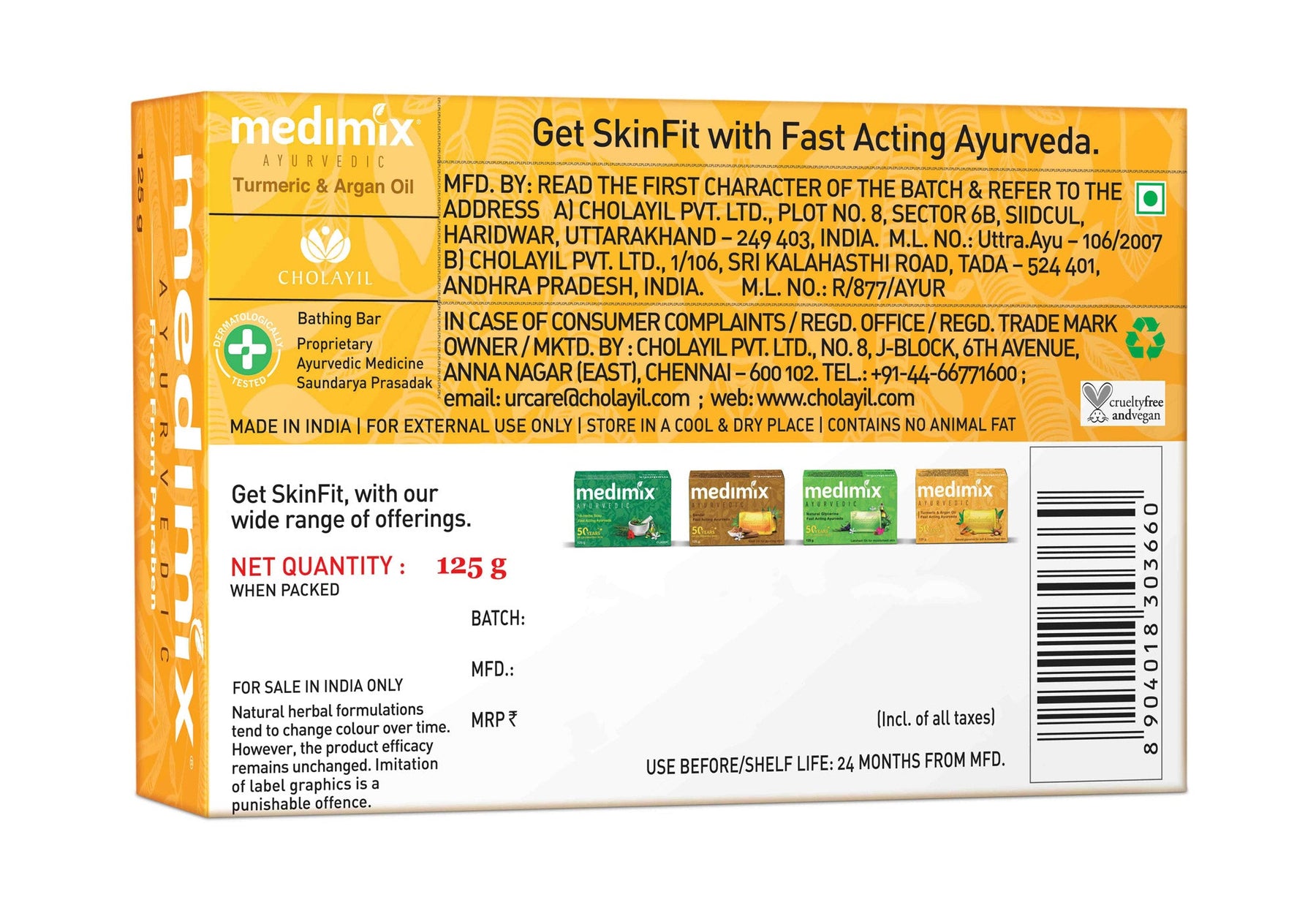 Buy Medimix Ayurvedic Turmeric Soap Online | Argan Oil | Herbal Soap